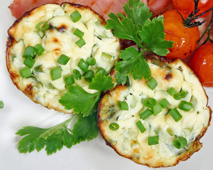 recipe : Ricotta & Spring Onion Tarts