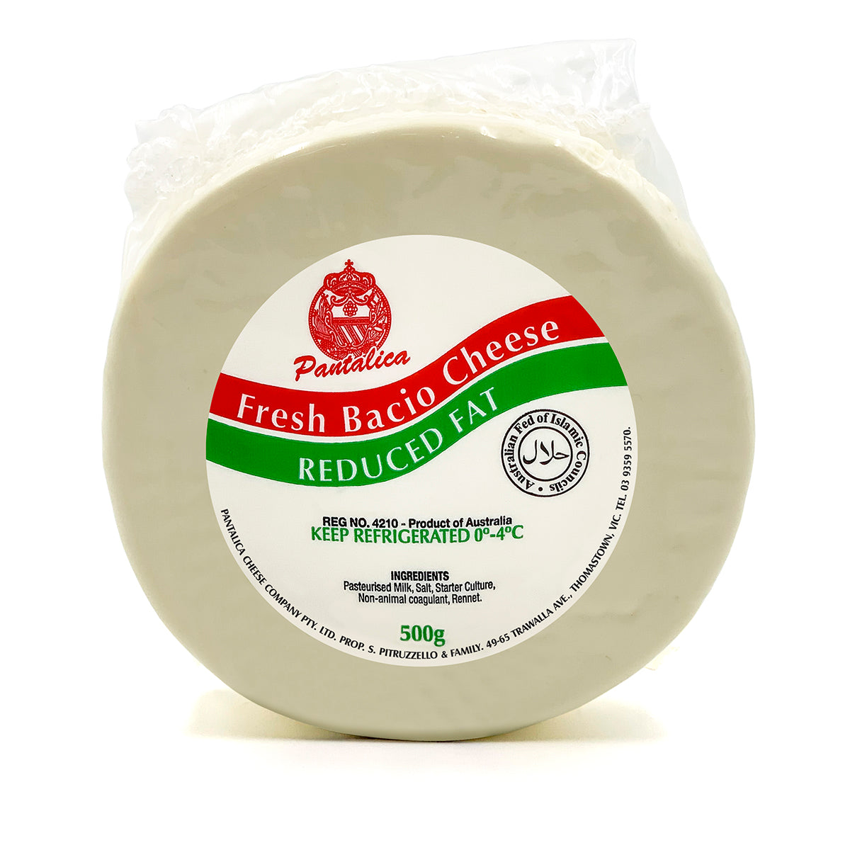 Fresh Bacio Cheese Reduced Fat 500g – Pantalica Cheese