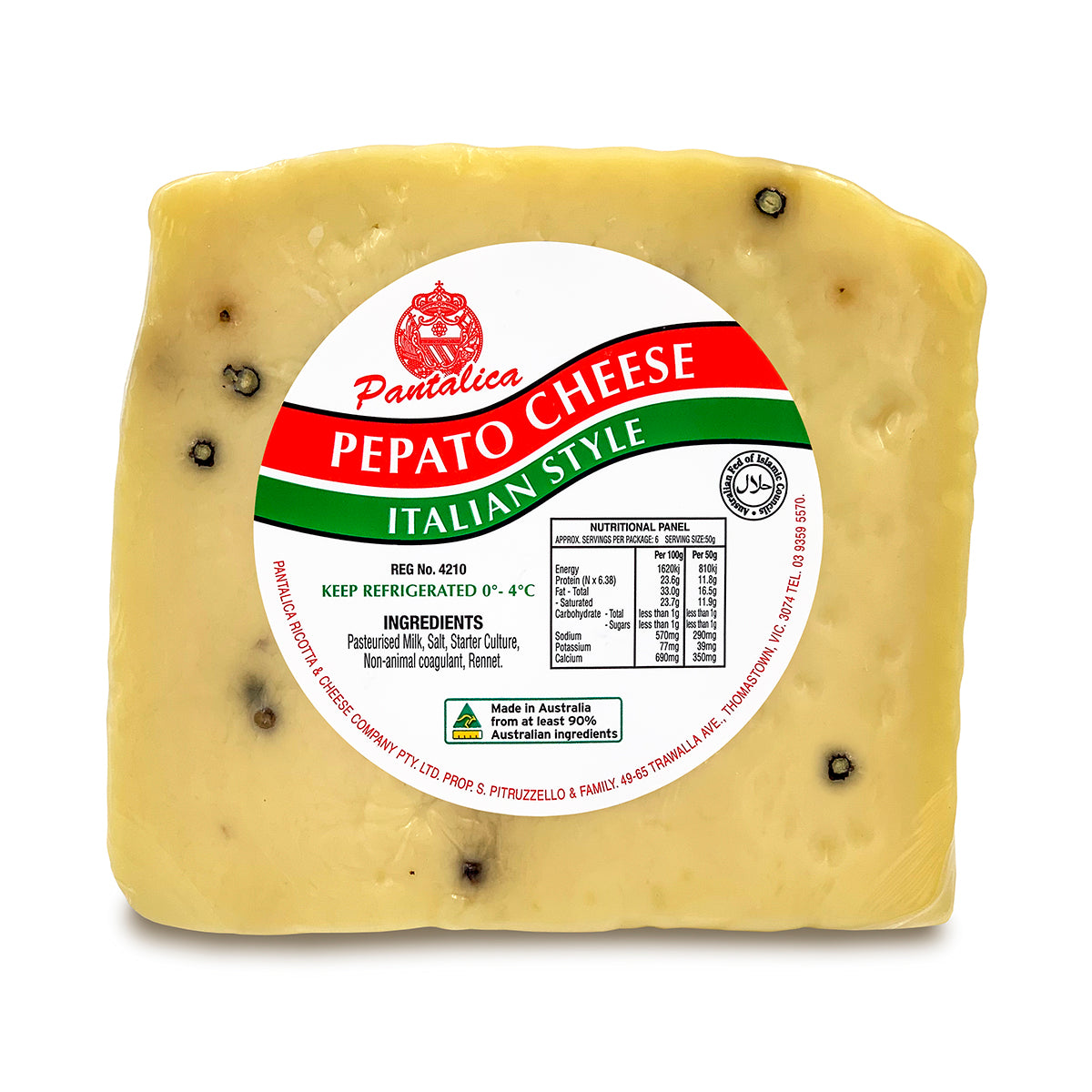 Pepato Cheese 300g – Pantalica Cheese